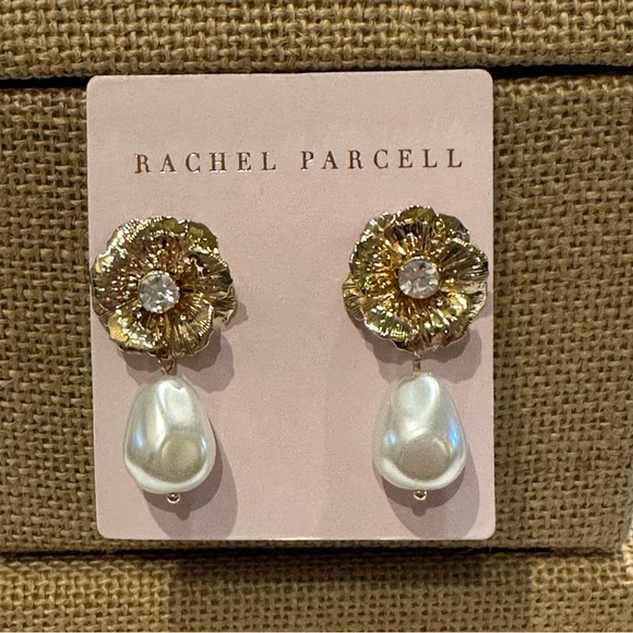 Rachel Parcell | Jewelry | Nwt Rachel Parcell Earrings Gold Tone Flower ...